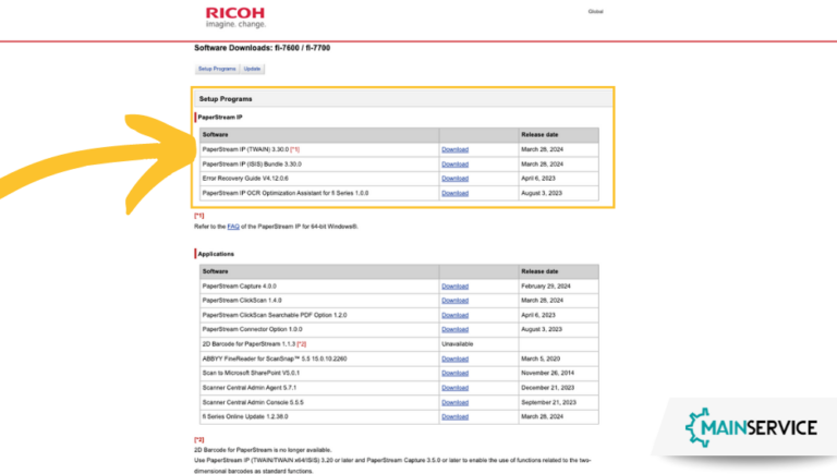 Onde fazer o download dos drivers do Scanner Ricoh/Fujitsu Fi-7600 ...